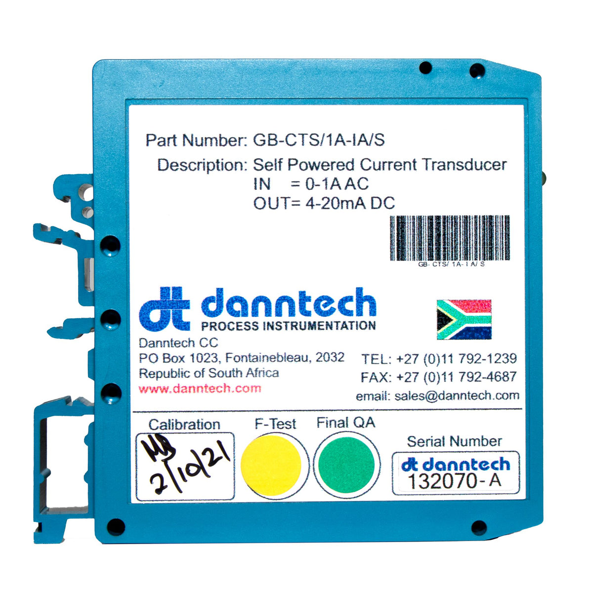 Current Transmitter - Self Powered Average Responding – Danntech