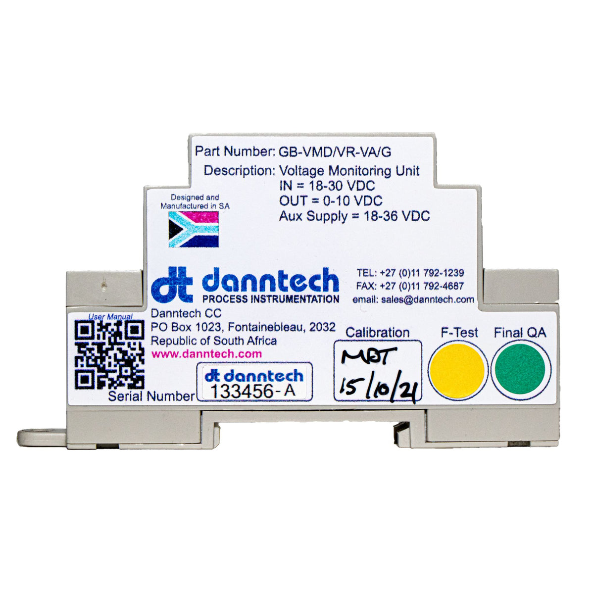 DC Voltage Monitoring Unit - Analogue Output – Danntech