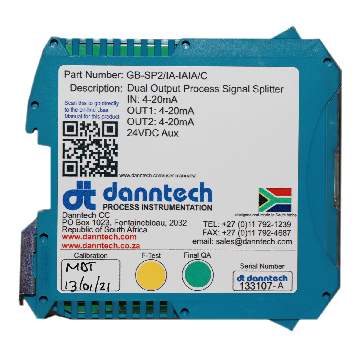 Dual Output Process Signal Splitter – Danntech