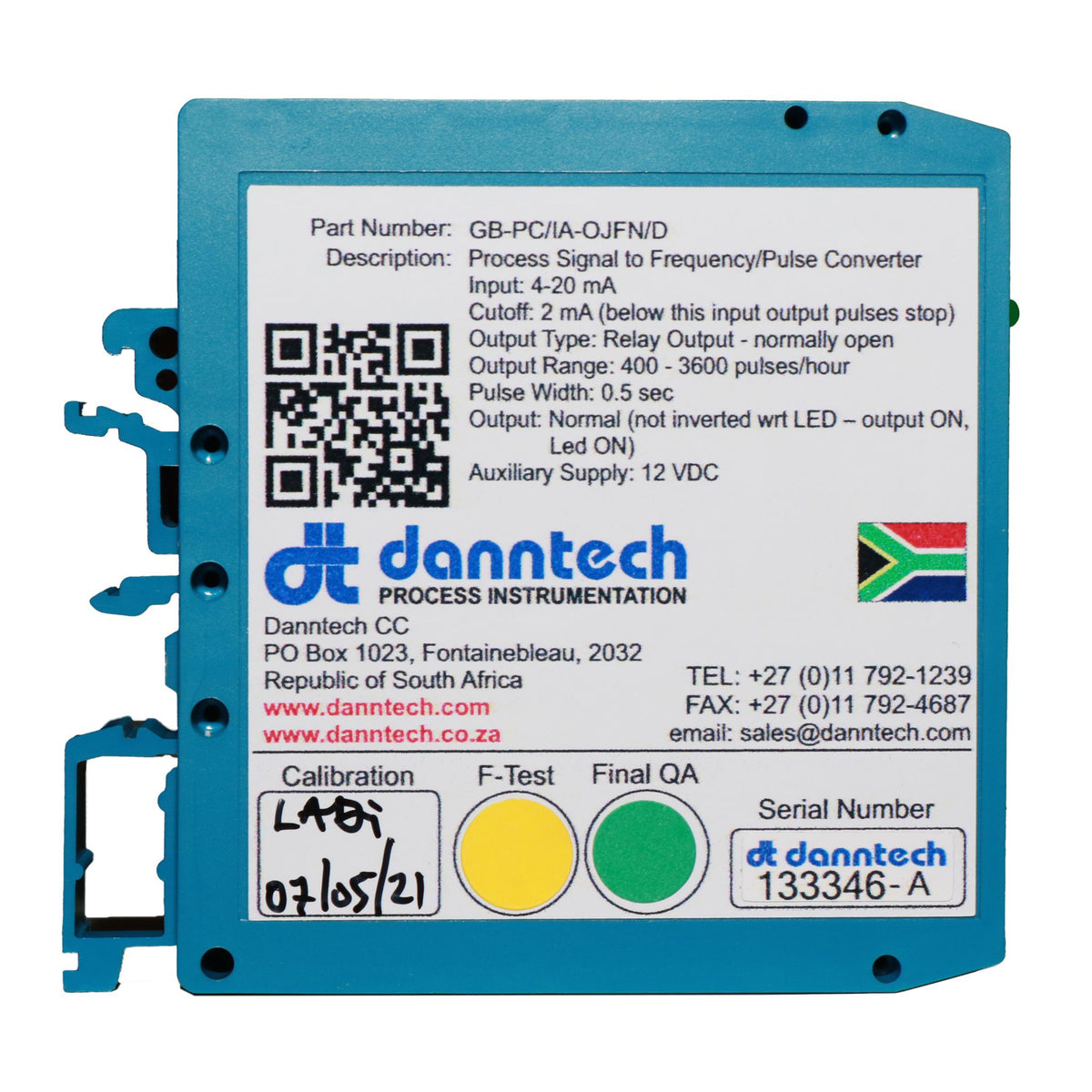 Process Signal to Frequency/Pulse Converter – Danntech